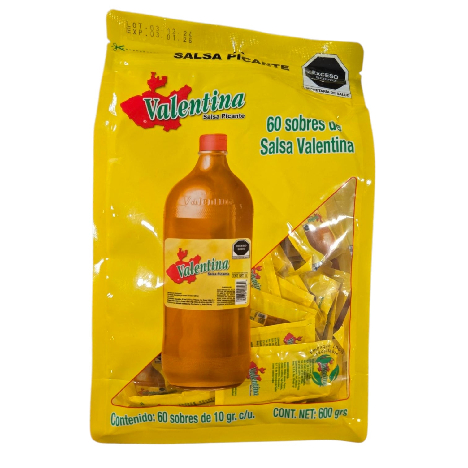 Valentina Hot Sauce 60 Packets | Dulceria 915
